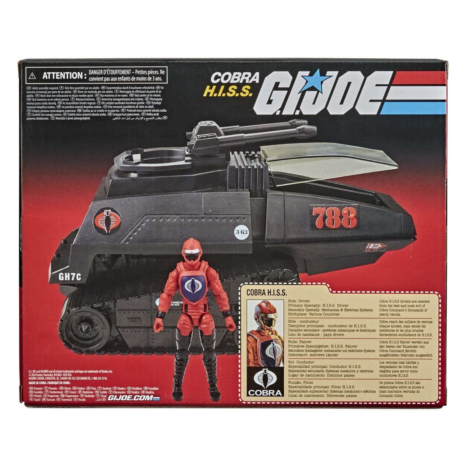 G.I.Joe Retro Collection Cobra HISS Vehicle plus driver Figure ...